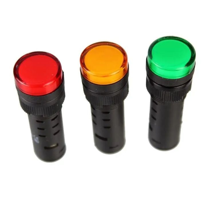 Red-Yellow-Green Panel light 16mm 220v Ac 3Pcs | Daraz.pk