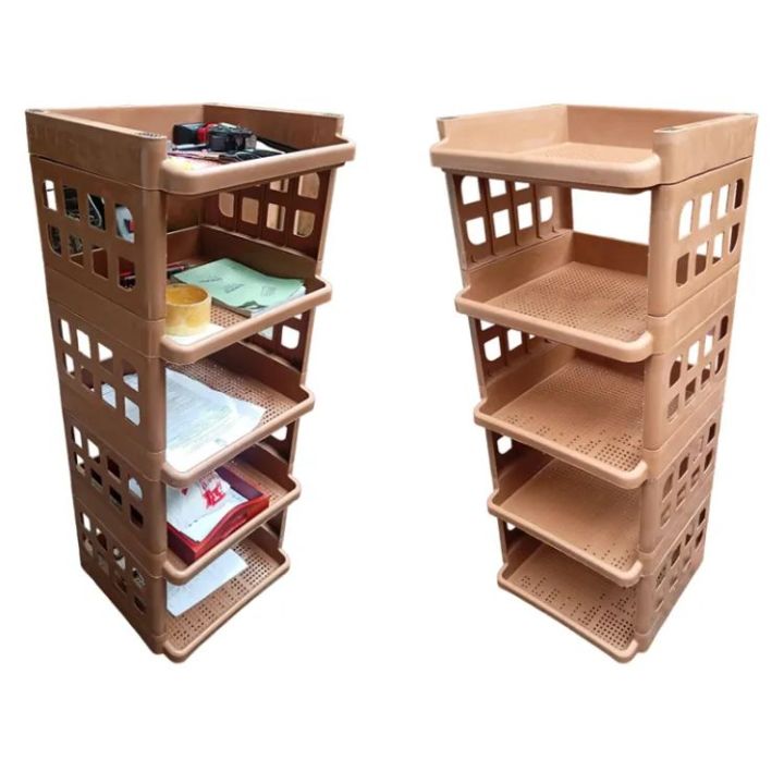 5 Layer Plastic Storage Rack, Book Shelf, Storage Rack for Home | Daraz.lk