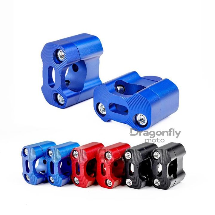 1 pair CNC 22mm 28mm Off road Motorcycle Bar Clamps Handlebar risers ...
