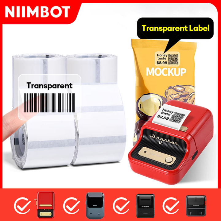Niimbot Transparent Label Paper Mini Printer For B1 B21 Waterproof ...
