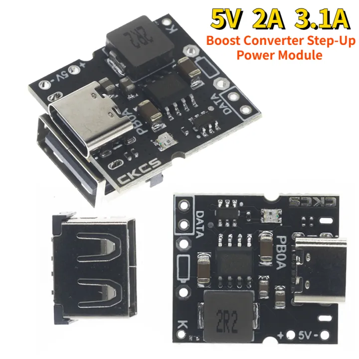 Type-C USB 5V Boost Converter Step-Up Power Module Mobile Power Bank ...