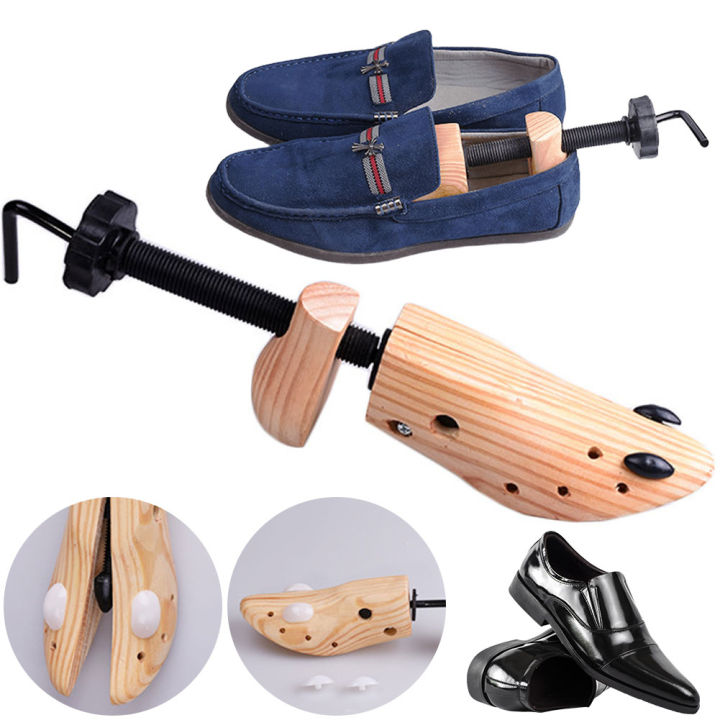 Wooden Shoe Stretcher Adjustable Length Width Boots Expander Shoes ...