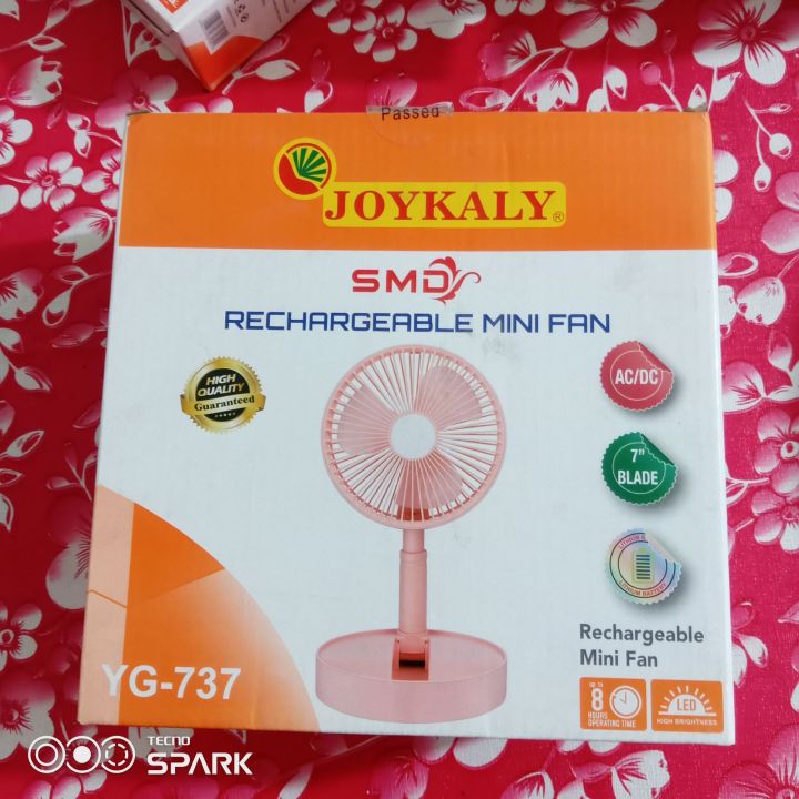 Jai Kali Mini charger fan yg -737 | Daraz.com.bd