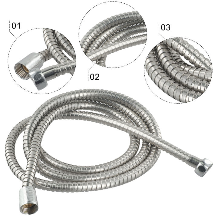 Stainless Steel Flexible Tube Shower Hose Pipe Line Spares No rust ...