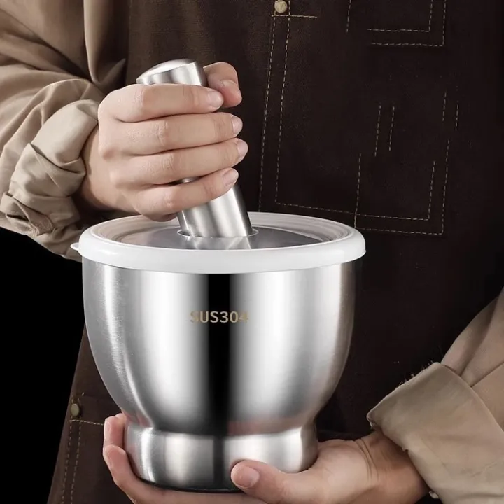 Steel Okhal Mortar-Pestle 15cm 13cm 10cm | Daraz.com.np