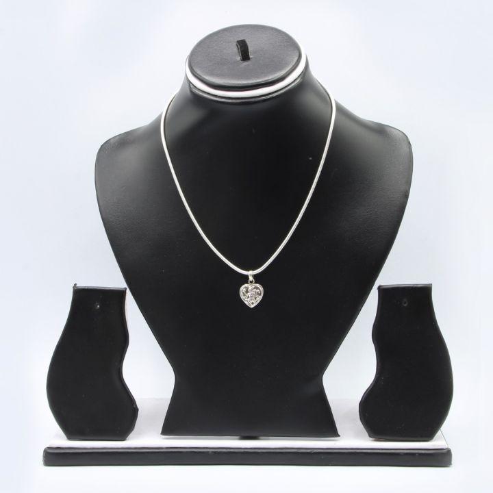 Pure Silver Hanuman Design Necklacemen11 Gram Np