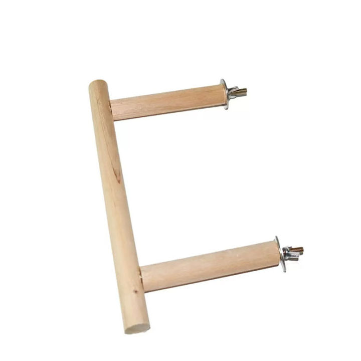 Natural Wood Pet Parrot Raw Wood Fork Tree Branch Stand Rack Squirrel ...