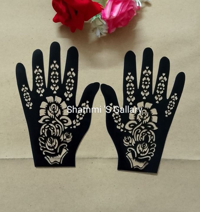 Baby Henna Mehedi Stickers for Both hand ( 2 pis) | Daraz.com.bd