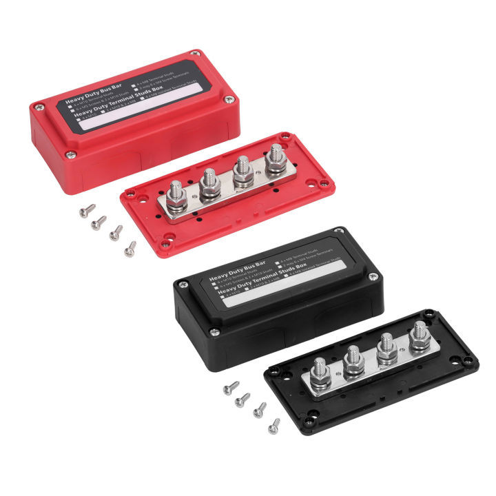 48V 300A Bus Bar Box with Screws M10 Terminal Studs Power Junction ...