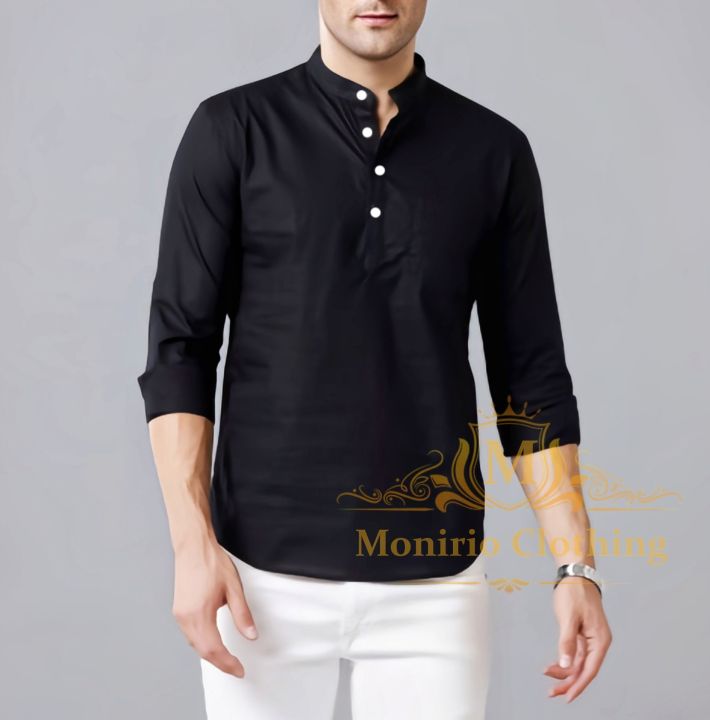 Trendy Formal Black Color Katua, Fatua for Men | Casual Shirt | Katua ...