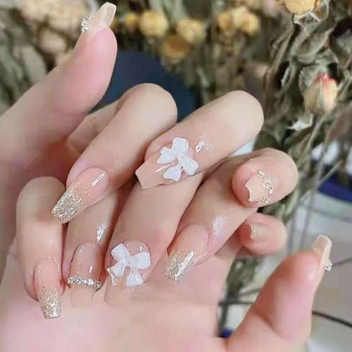 Fake Nails Artificial Long Lasting Gorgeous 24 piece Nail | Daraz.com.bd