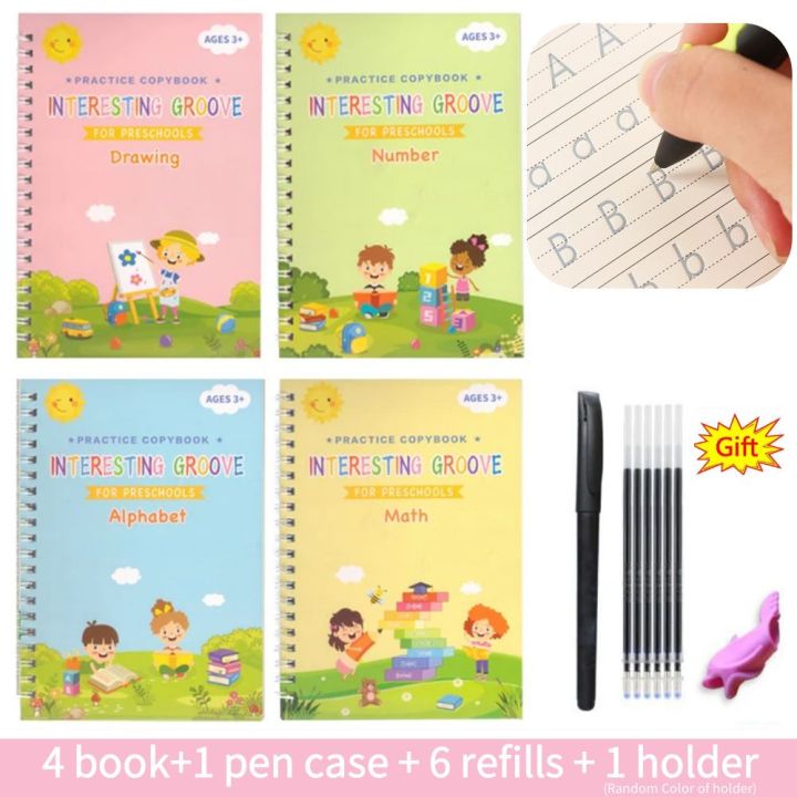 New Copybooks Children's Toy Writing Reusable Free Wiping English ...