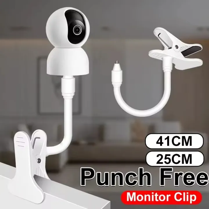 41m/25cm No Punch Flexible Baby Monitor Clip Mount Webcam Holder Stand ...