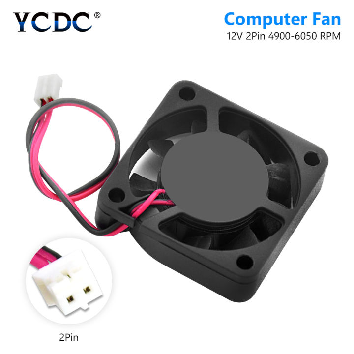 40x40x10 Mm DC 12v 2 Pin Wires Computer Fan Cooler Heatsink Air Exhaust ...