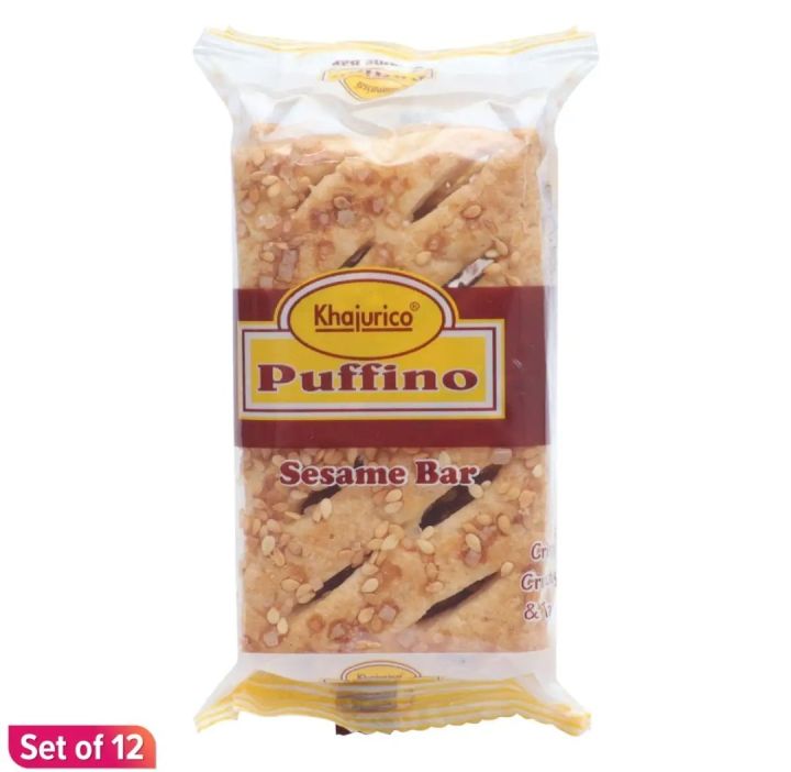 Khajurico Puffions Sesame Bar Set of 12 35 Gm | Daraz.com.np