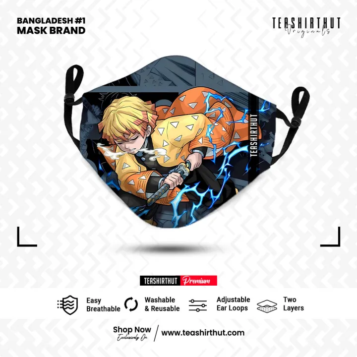 Zenitsu Demon Slayer Exclusive Teashirthut Anime Design Edition Fashion ...