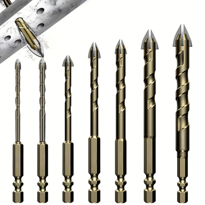 1pc Drill Bits Cross Tungsten Carbide Ceramic Tile Drill Bits for Porcelain Ceramic Tile ...