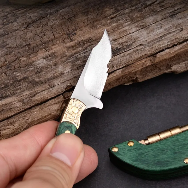 Wood-grain Handle Meat Knife Household Stainless Steel Small Pointed ...