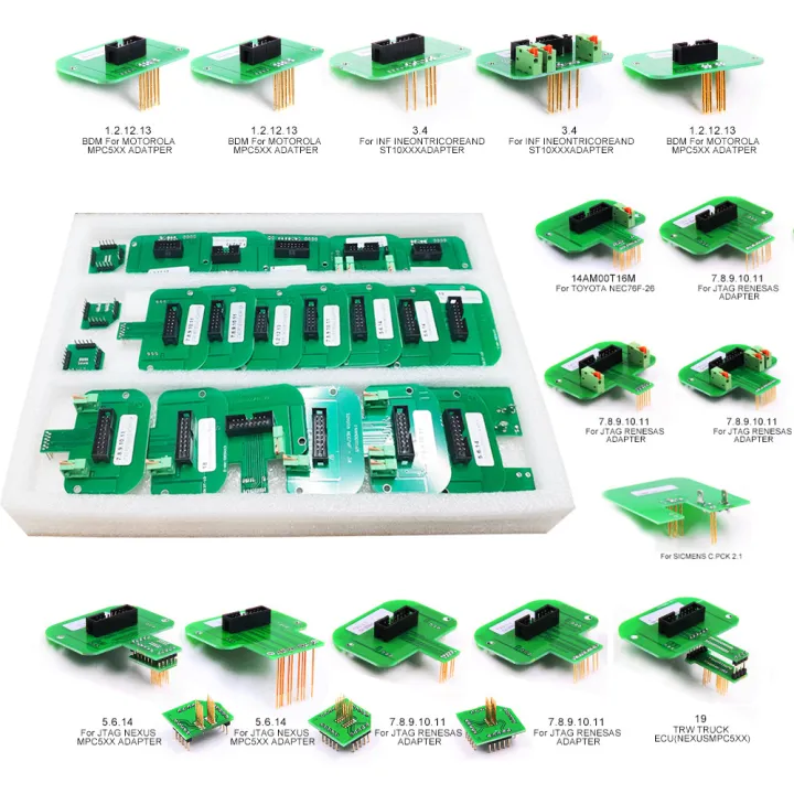 Full Set BDM Frame Adapter 22PCS Bdm Adapter For KTAG KESS FGTECH ...