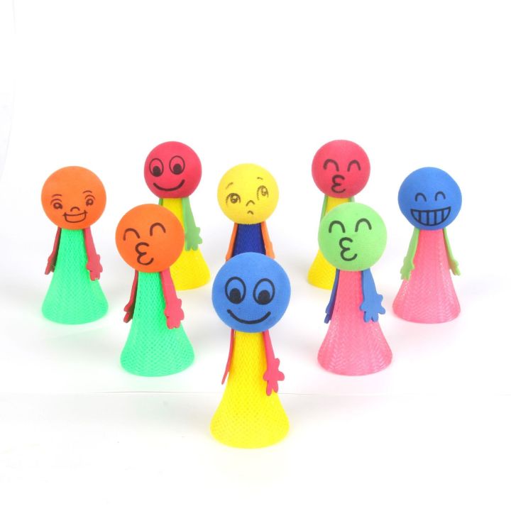 10pcs Cute Jumping Doll Spring Toy for Kids Birthday Party Favors Treat ...