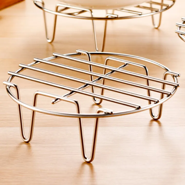 Stainless Steel Cookware Steamer Rack Cooking Baking Pot Stand Airfryer ...