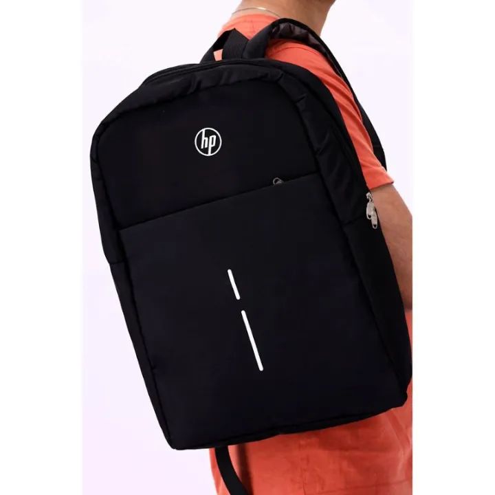 HP Classic Black Laptop Backpack – Sleek & Lightweight | Daraz.pk