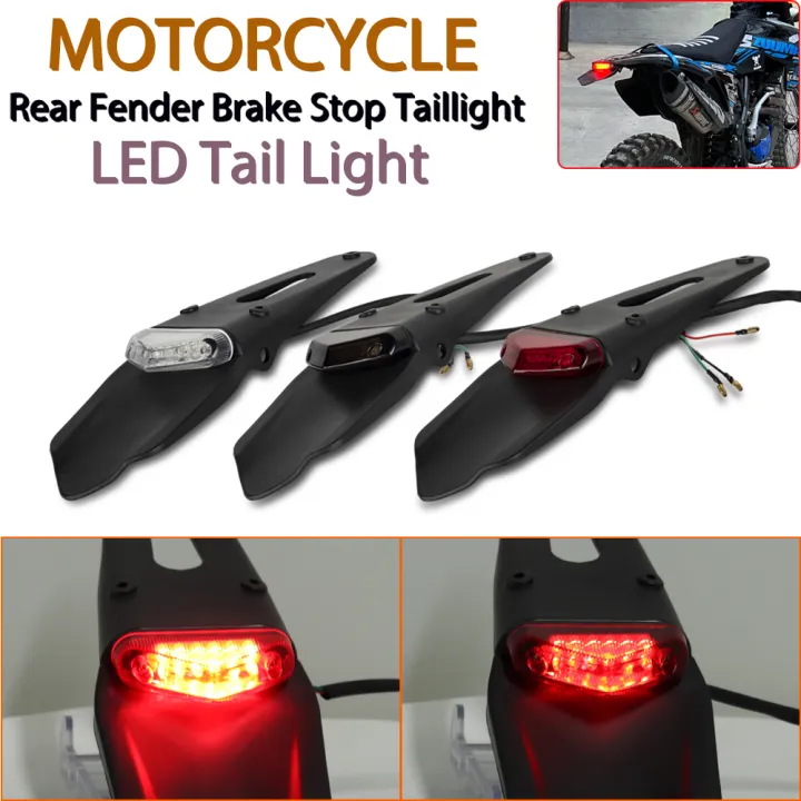 Motorcycle Tail Light For Enduro Off-Road Bike For Kawasaki Honda brake ...