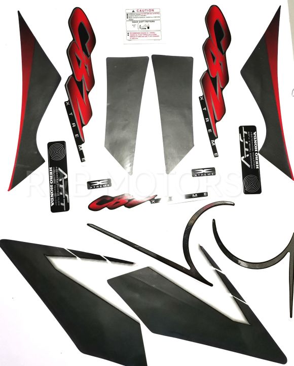 Hero Honda Cbz Black Bike Full Sticker Kit | Daraz.lk