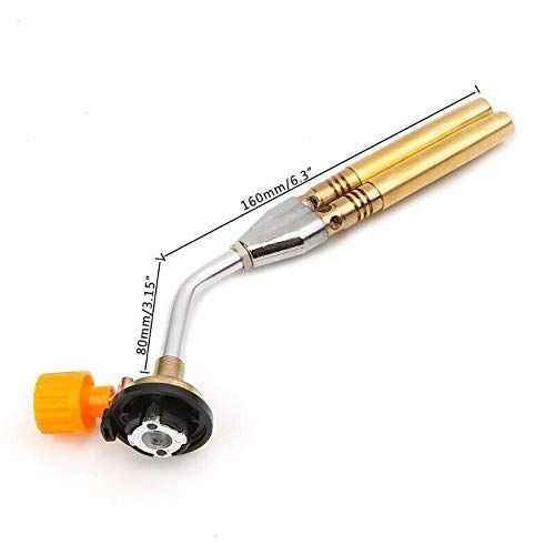 Butane Jet Flame Torch Double Tube Brazing Gas Blowtorch Flambe Torch ...