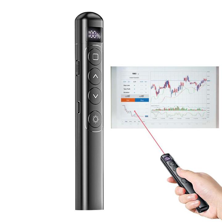 Flip-pen Presentation Clicker RF 2.4GHz PowerPoint Clicker Laser ...