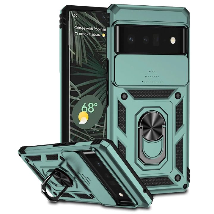 Military Slide Push Window Armor Shockproof Case For Google Pixel 6A 6 ...