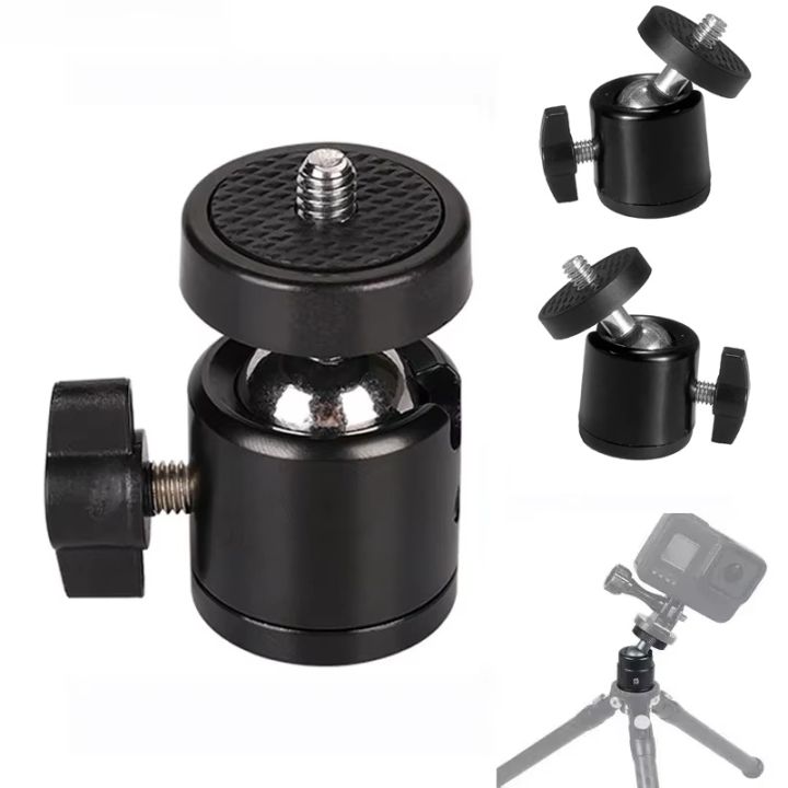 Universal 1/4 Swivel Mini Ball Head Screw Tripod Mount Rotating Mount ...