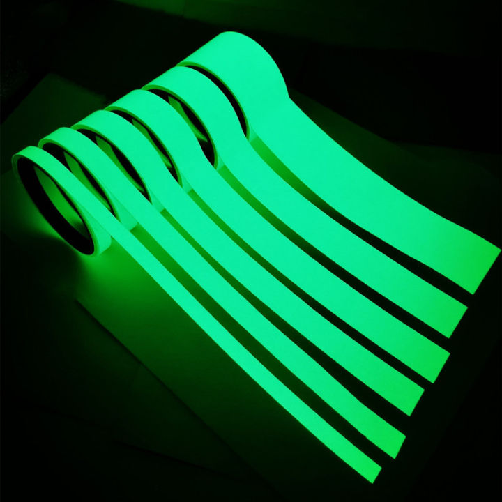 3M Fluorescent Stickers Tape Green Luminous Tape Staircase Fire Warning ...