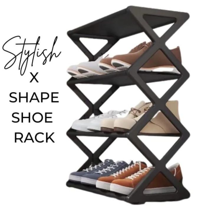 4 Layers-Multi-functional Rack Versatile Stackable Organizer for Shoes ...
