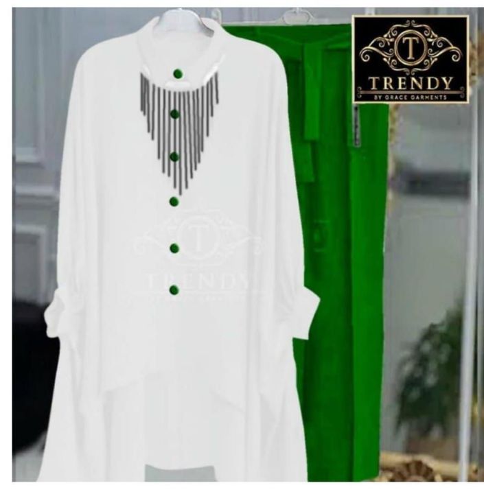 14 august and Rabi ul awwal special 2 piece stich dress white and green ...