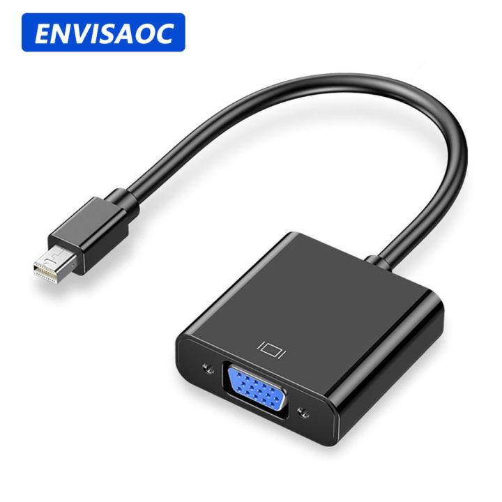 Mini DP DisplayPort Thunderbolt to VGA Adapter Connecto Converter For ...