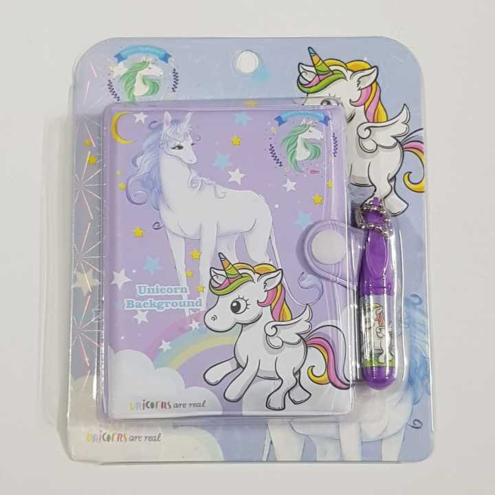 Unicorn Diary with Pen for kids, Pocket style mini diary, Autograph ...