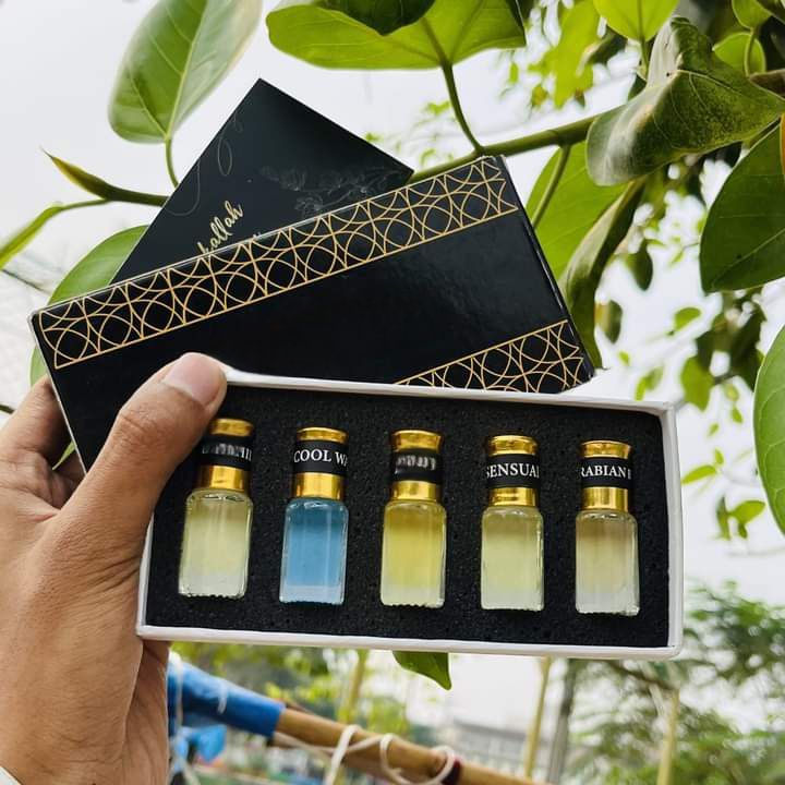 Soft Perfume Type Attar for Gift - Attar Combo Pack 5 in 1 for Men & Women - | Daraz.com.bd