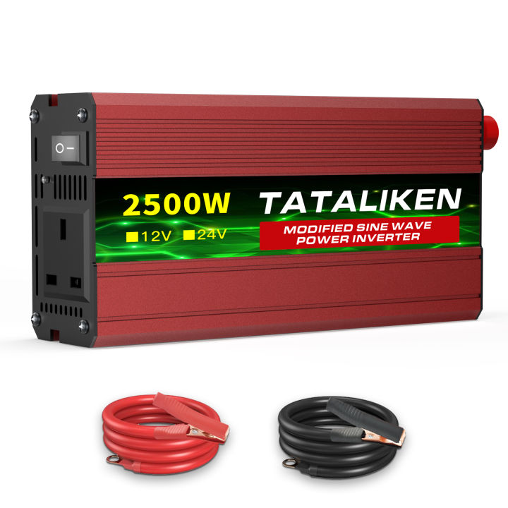 4000W DC to AC Car Power Inverter UK Plug 12V 240V 50Hz for Home Backup ...