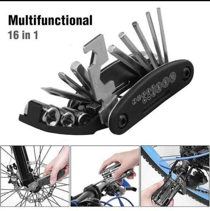 16-in-1 Portable Bike Repair Tool Kit | Multifunction Screwdriver ...