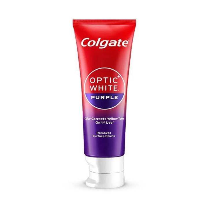 Colgate optic white purple whitening toothpaste (100g) | Daraz.com.bd