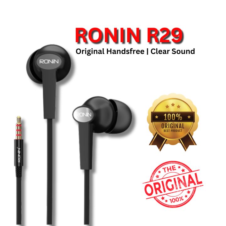 Ronin R29 Original Handsfree – Deep Bass Wired Earphones | Stereo Sound ...