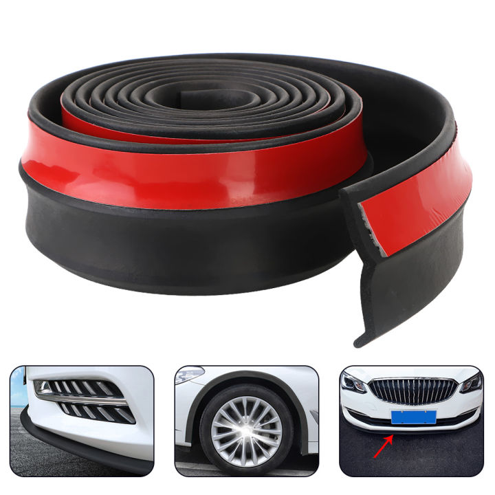 Universal Car Lip Skirt Protector 60mm Width Rubber Strip 2.5M Car ...