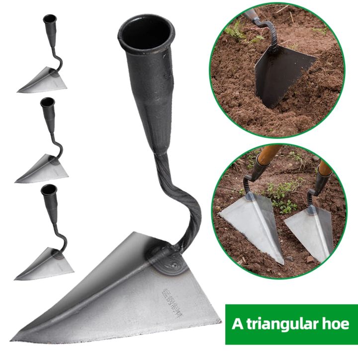 Farm Tools Hoes Triangle Plowing Hoe Agricultural Land Turning Loose ...