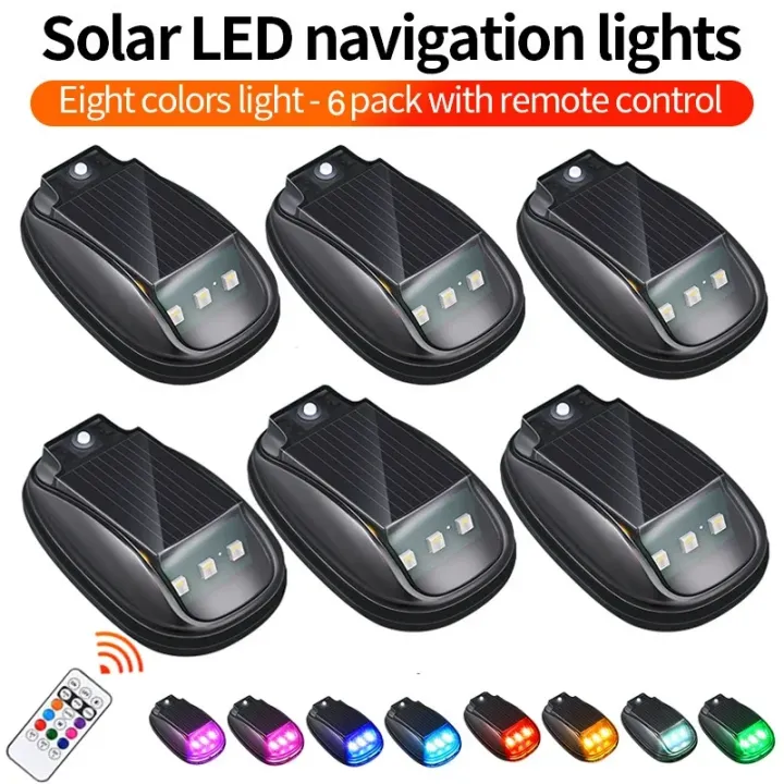 Solar Powered Aircraft Airplane Helicopter Warning Lights Wireless ...