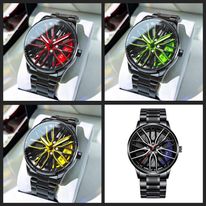 Spinning Rim wheel watch | Daraz.lk