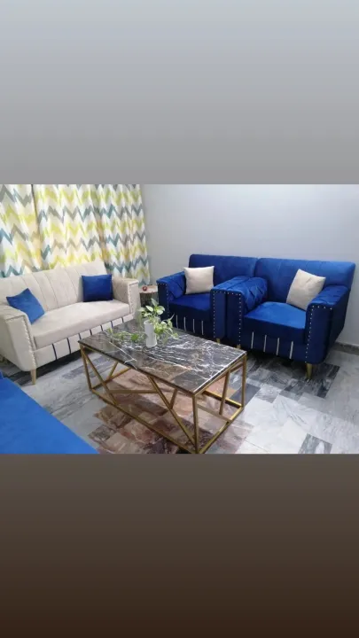 Customize centre table wooden marble top MS material | Daraz.pk