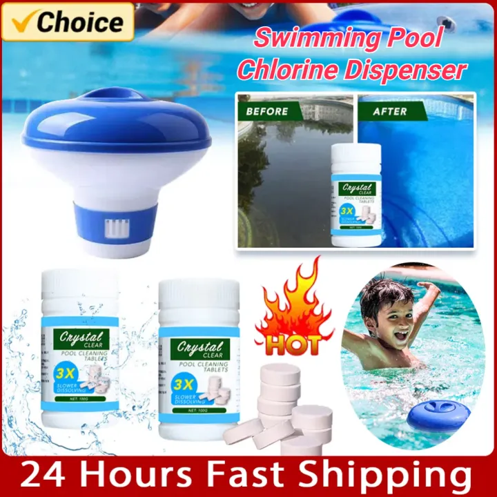 Swimming Pool Automatic Chlorine Dispenser Tablets Floating Sterilizer ...