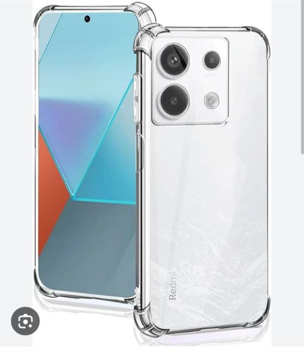 Redmi Note 13 Pro 5G Transparent Shockproof Back Cover Protective Case ...
