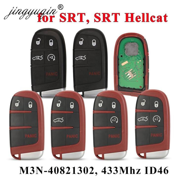 433MHz ID46 M3N Remote Car Key Fob for Dodge Challenger Charger SRT ...